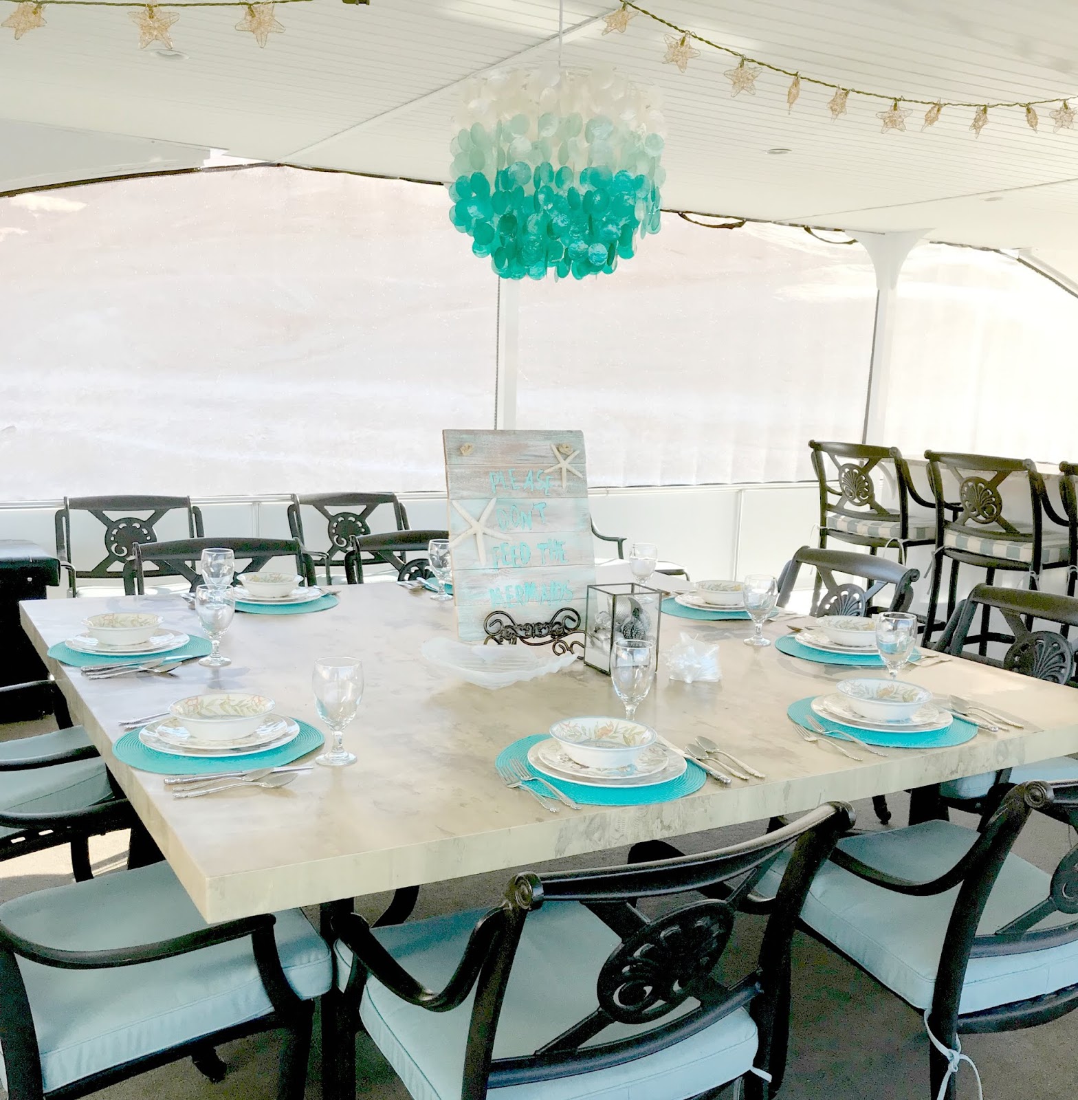 Seas The Day Mermaid Table - Purple Chocolat Home