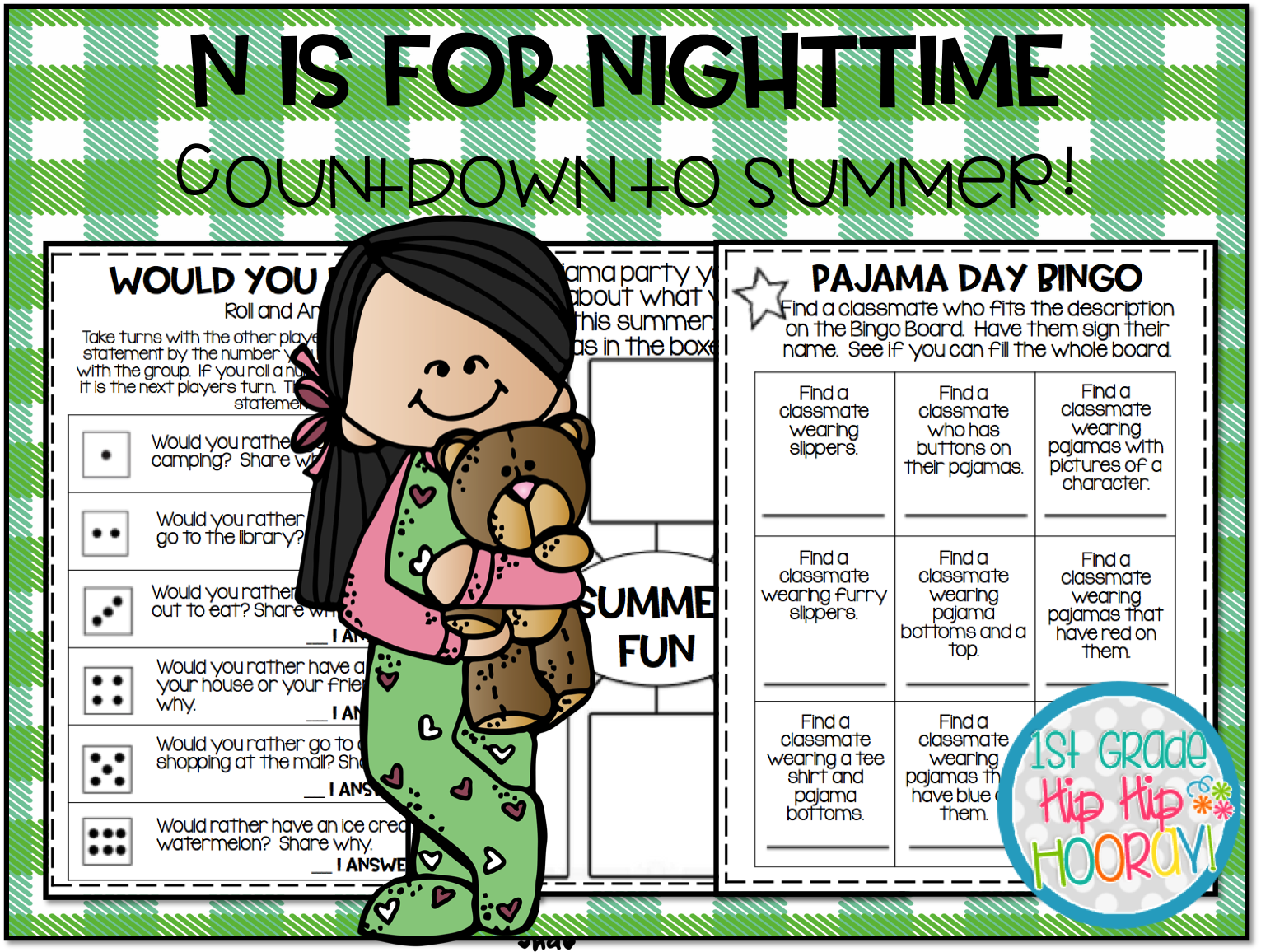 1st Grade Hip Hip Hooray!: Paper Pencil Resource Bundle for ABC ...