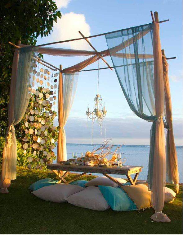 Mesas Decoradas Para Fiestas En La Playa