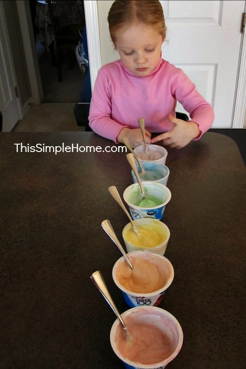 Rainbow Yogurt - This Simple Home