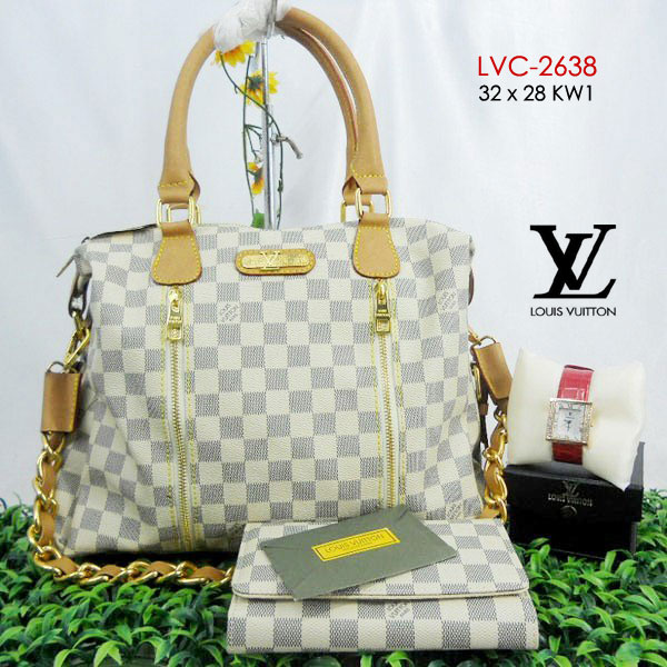 RACHMIRA SHOP : Tas LV Logo Speedy Rantai Rest2