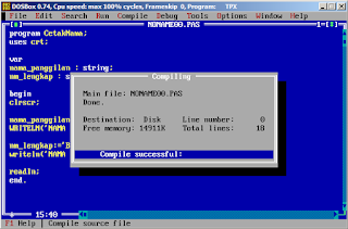 Kode Program: VARIABEL PADA PASCAL