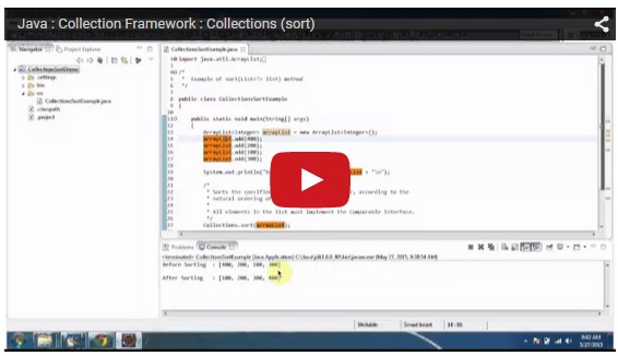 Java Ee Java Collection Framework Collections Sort