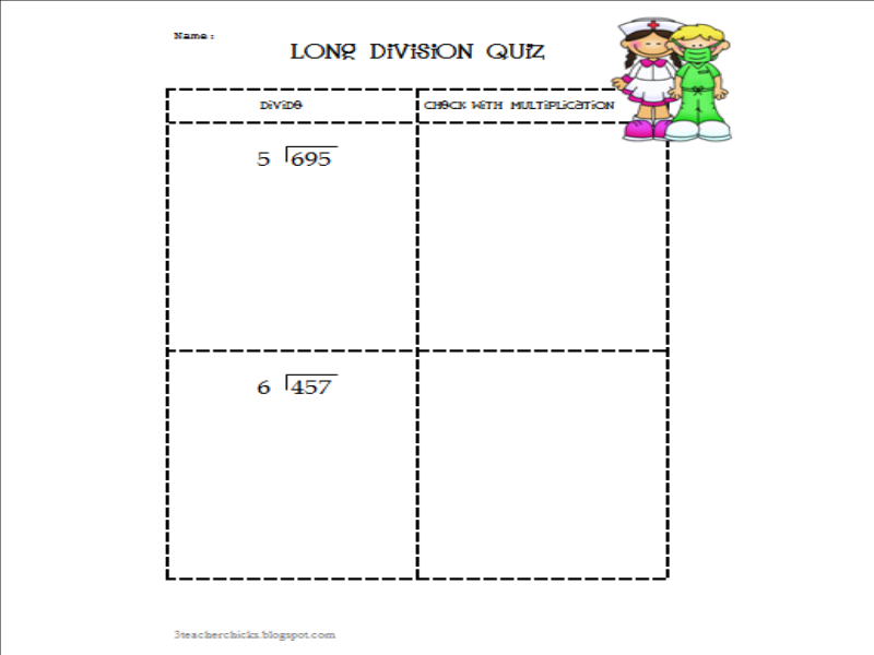 3-6 Free Resources: Long Division Freebies and Video