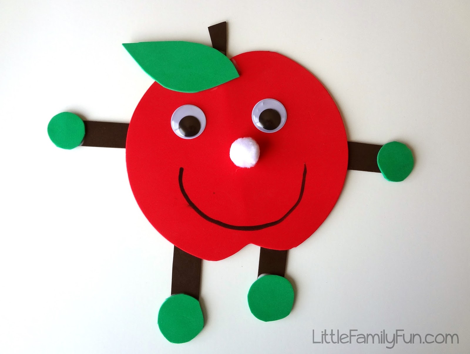 Little Family Fun: Apple Buddy - Back to School Craft for Kids!