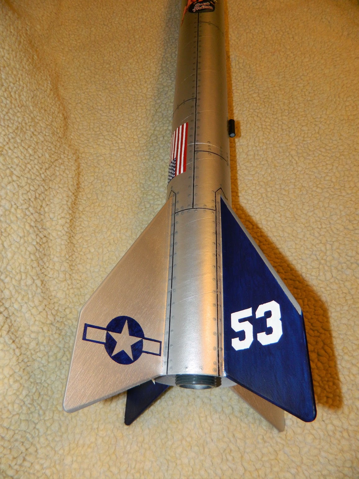 Model Rocket Building: Hand Painted Estes Leviathan