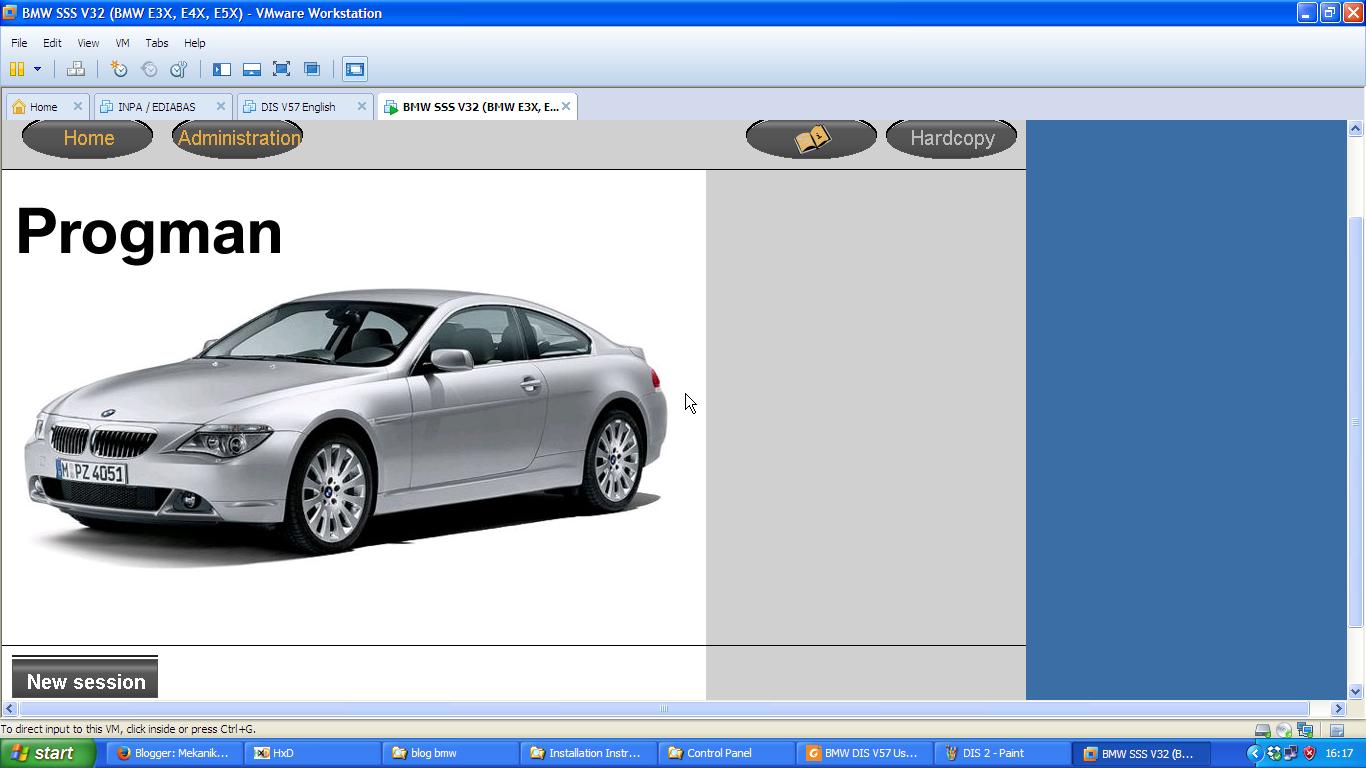 Mekanik Super: BMW DIS V57, SSS PROGMAN V32 & TIS V8 BMW INPA