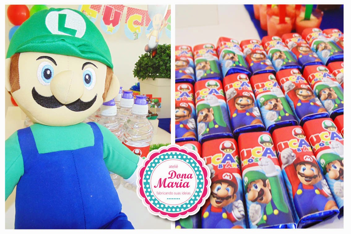 Ateliê Dona Maria: Aniversário Super Mario do Lucas