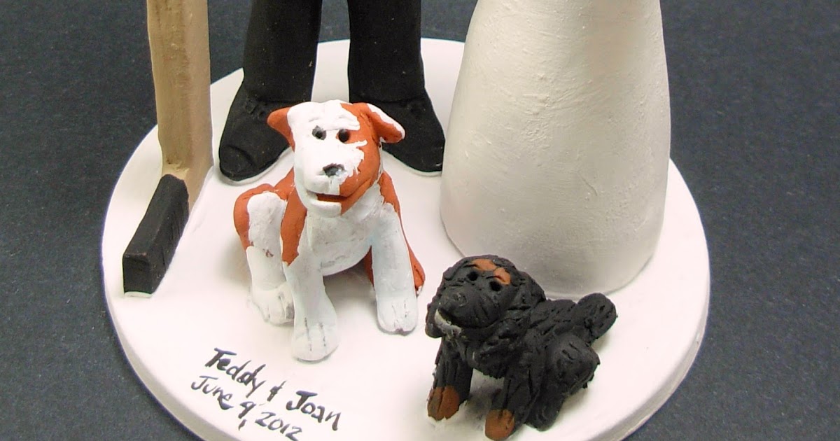 custom wedding cake toppers: New Jersey Devils Wedding Cake Topper