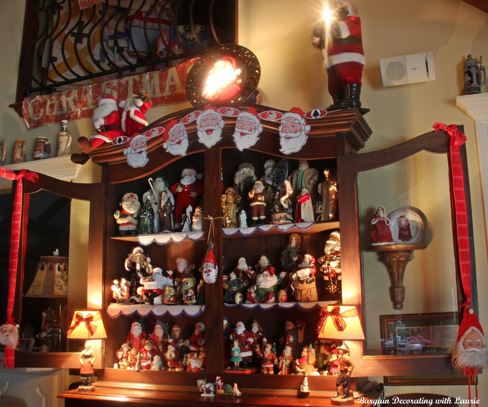 BARGAIN DECORATING WITH LAURIE: CHRISTMAS SANTA COLLECTION