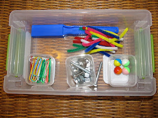 Kitchen Floor Crafts: Busy Boxes (Part 1)