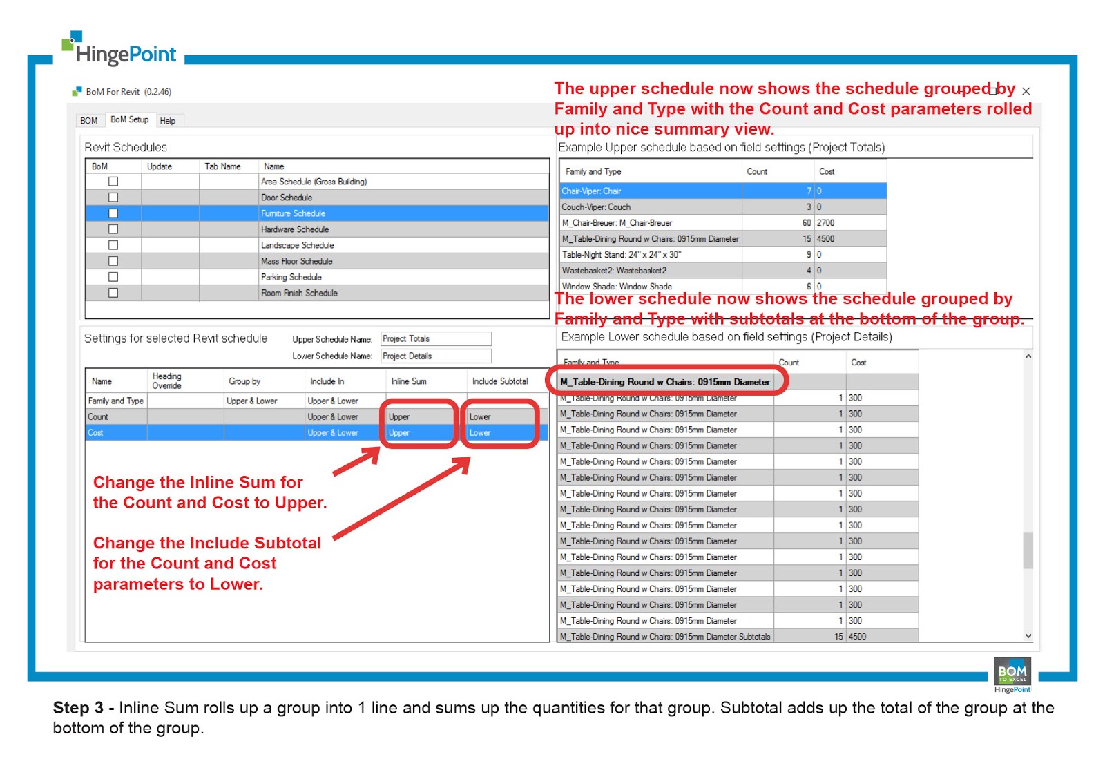 Revit Add-Ons: BOM to Excel Add-in for Revit - Reports, Tables, Quantities