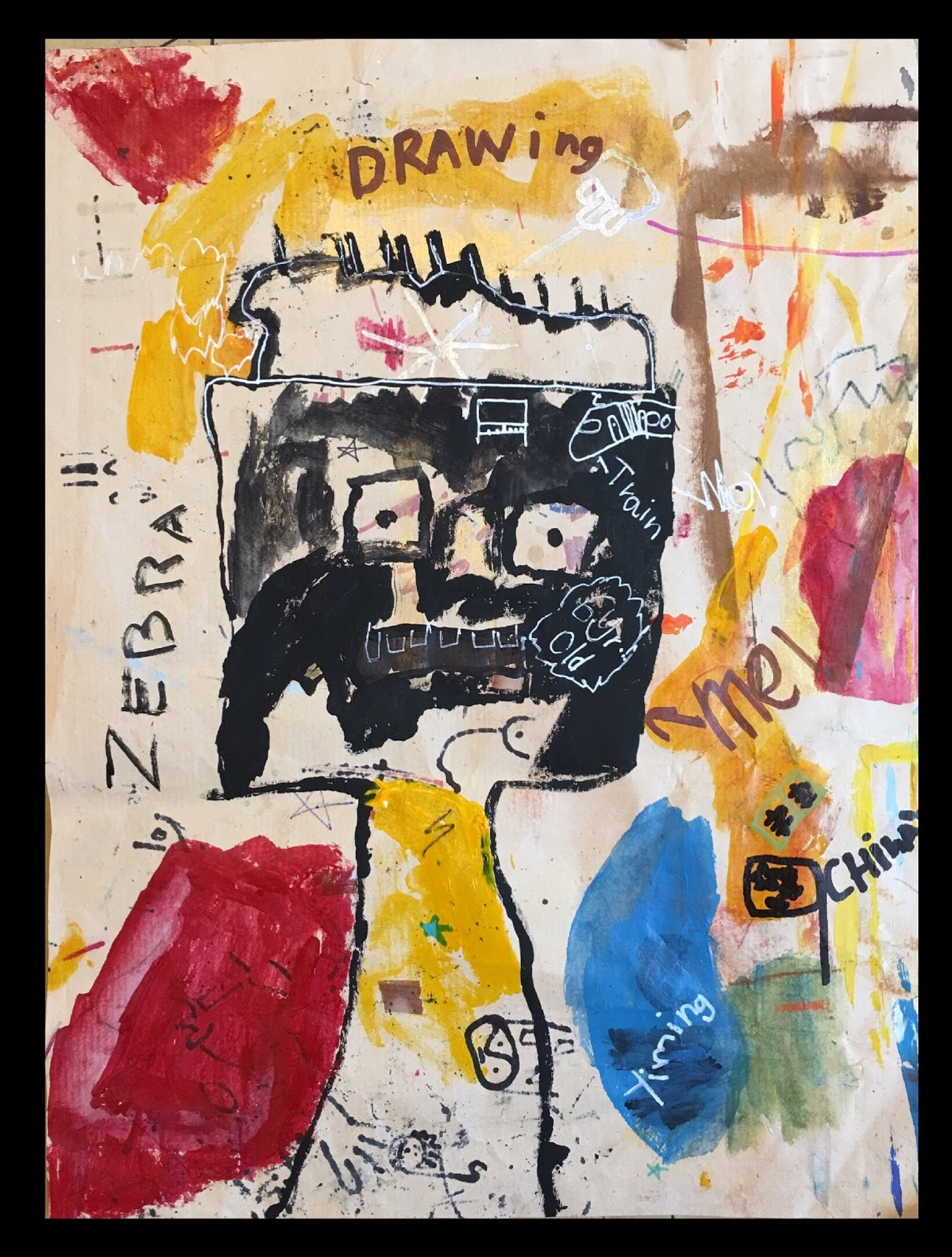 Art Room Britt: Little kids: Basquiat-Inspired Self-Portraits with Free ...