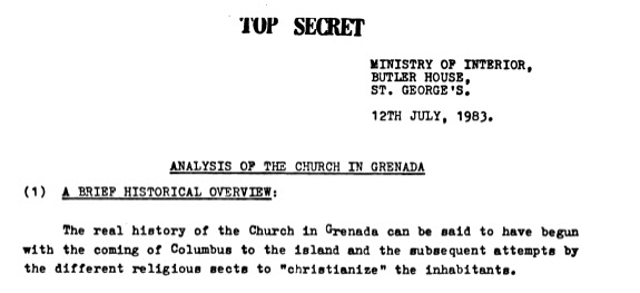 Document Exploitation: Where are the Original Seized Grenada Documents?
