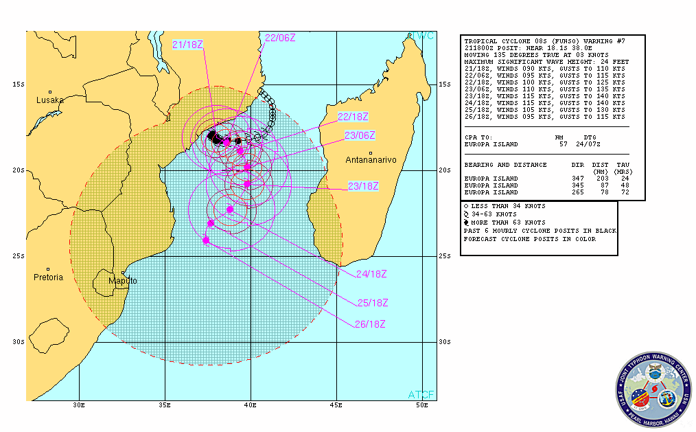 SA Weather and Disaster Observation Service: Update: Tropical Cyclone ...