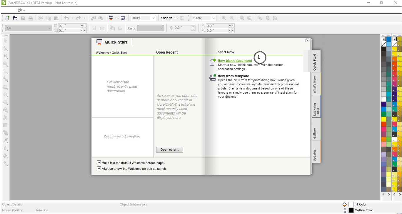 Membuat Dan Menyimpan Dokumen di Corel Draw | aMeoBa Graphics