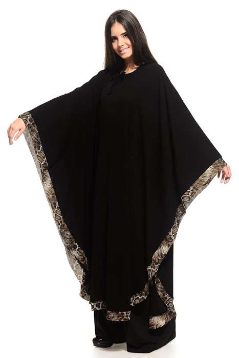 Simple Abaya Designs 2014 | Turkish Casual Abaya Pattern 2014-2015 ...