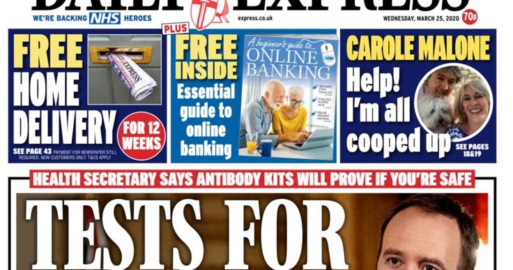 Newspaper Review 25th March 2020