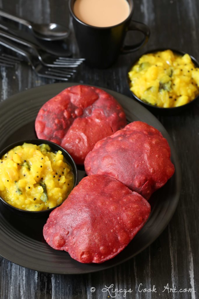 Beetroot Poori| Pink Poori ~ Lincy's Cook Art