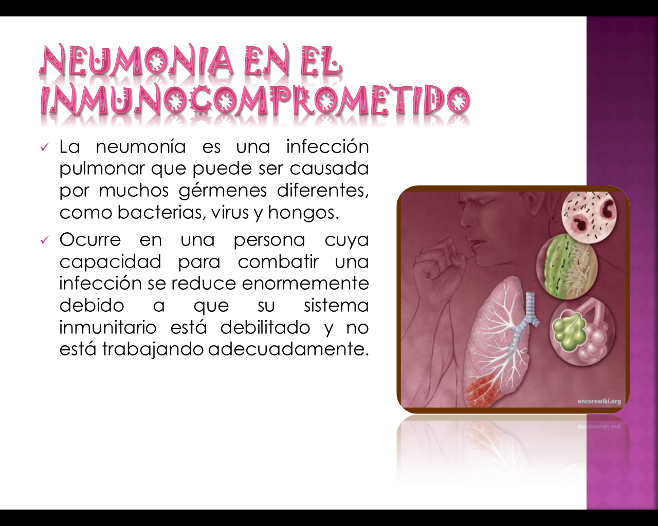 ♥♥JIMMENA♥♥: NEUMONIA EN HUESPED INMUNOCOMPROMETIDO