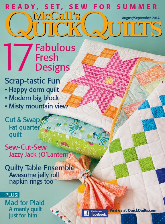 Jean's Quilting Page: Fade to Pink in McCalls Quick Quilts magazine and ...