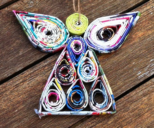 How to Recycle: Recycled Christmas Angel Ornaments