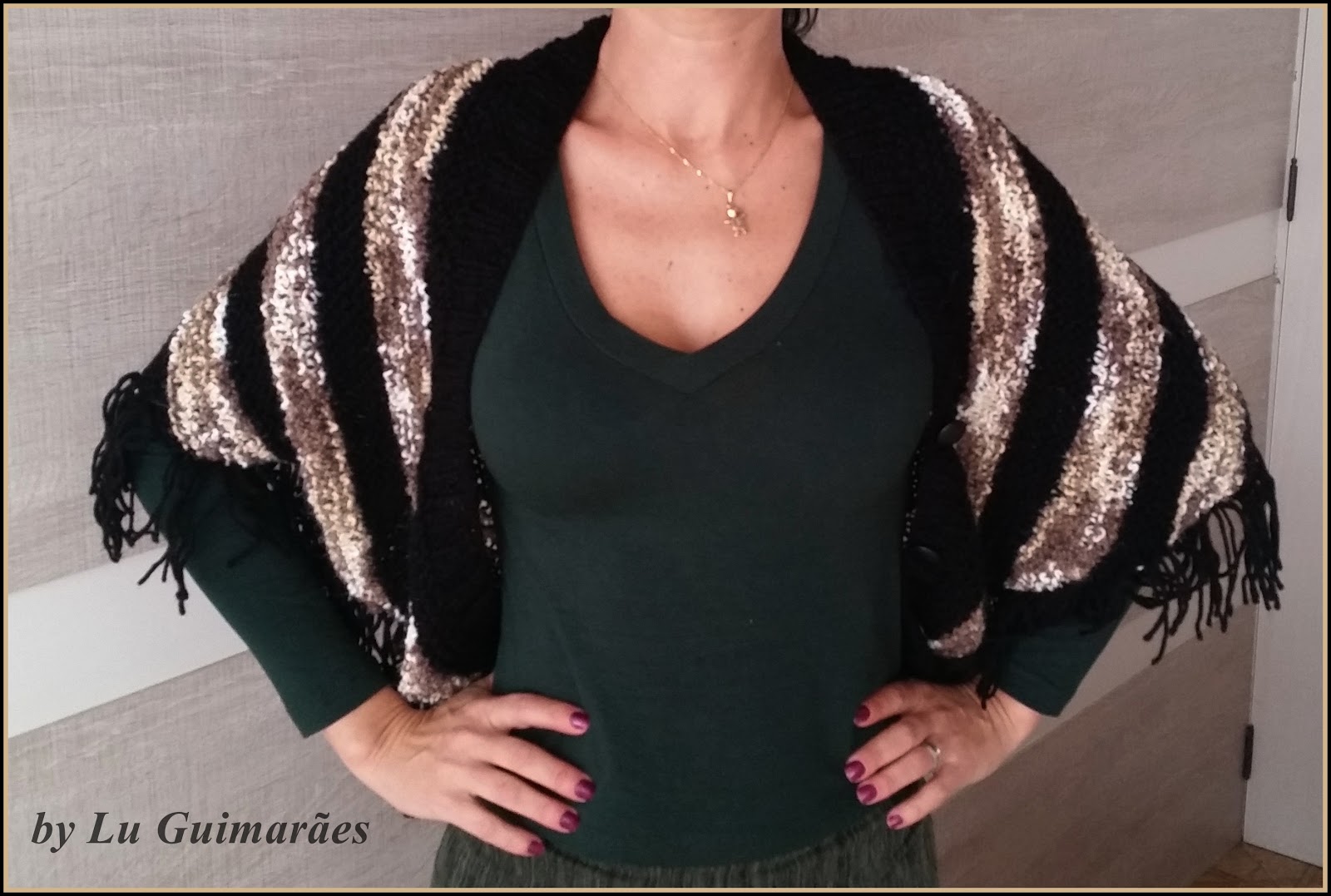 Mais um Xale que fiz: