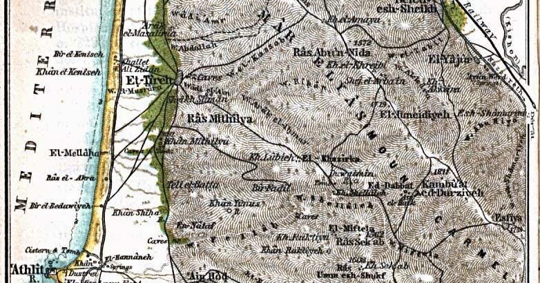 ISRAEL. Ayer y hoy.: MAPA: Al norte del Monte Carmelo en 1912. ISRAEL. Ayer y hoy.: MAPA: Al norte del Monte Carmelo en 1912.