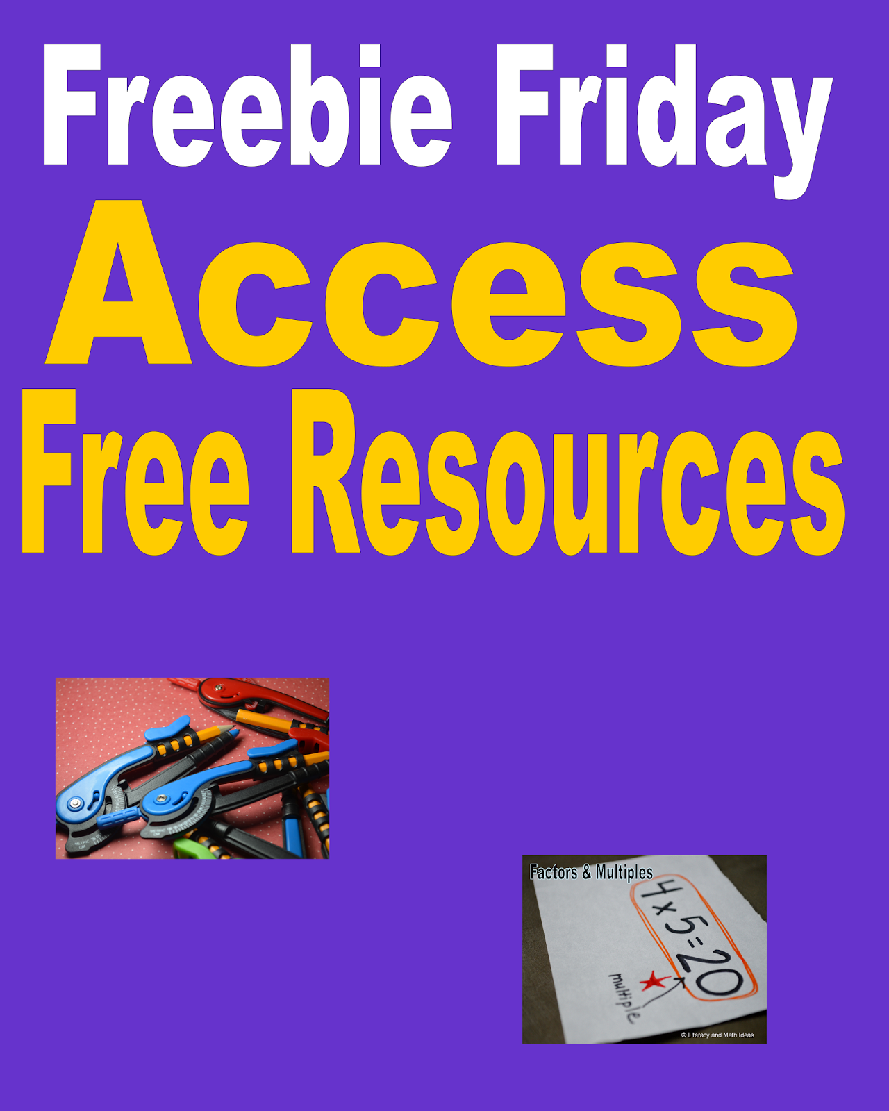 Literacy & Math Ideas: Freebie Friday!