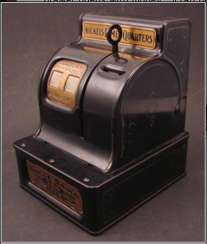 3 coin register bank history: Uncle Sams 3 Coin Register Bank History