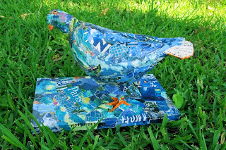 Mixed Media Artists International: Pigeon Torn Paper Collage, "Paris ...