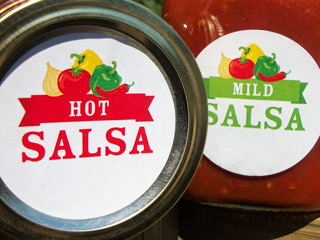 Colorful Adhesive Canning Jar Labels: New retro Kraft Victory Garden ...