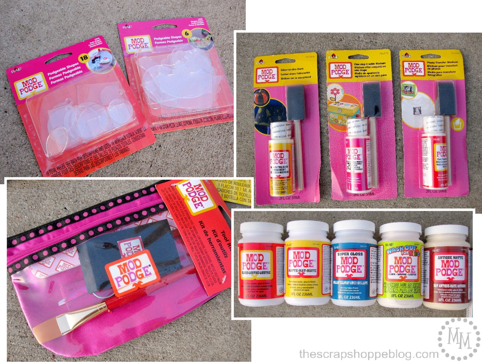 Mod Podge Vases & Coaster - The Scrap Shoppe