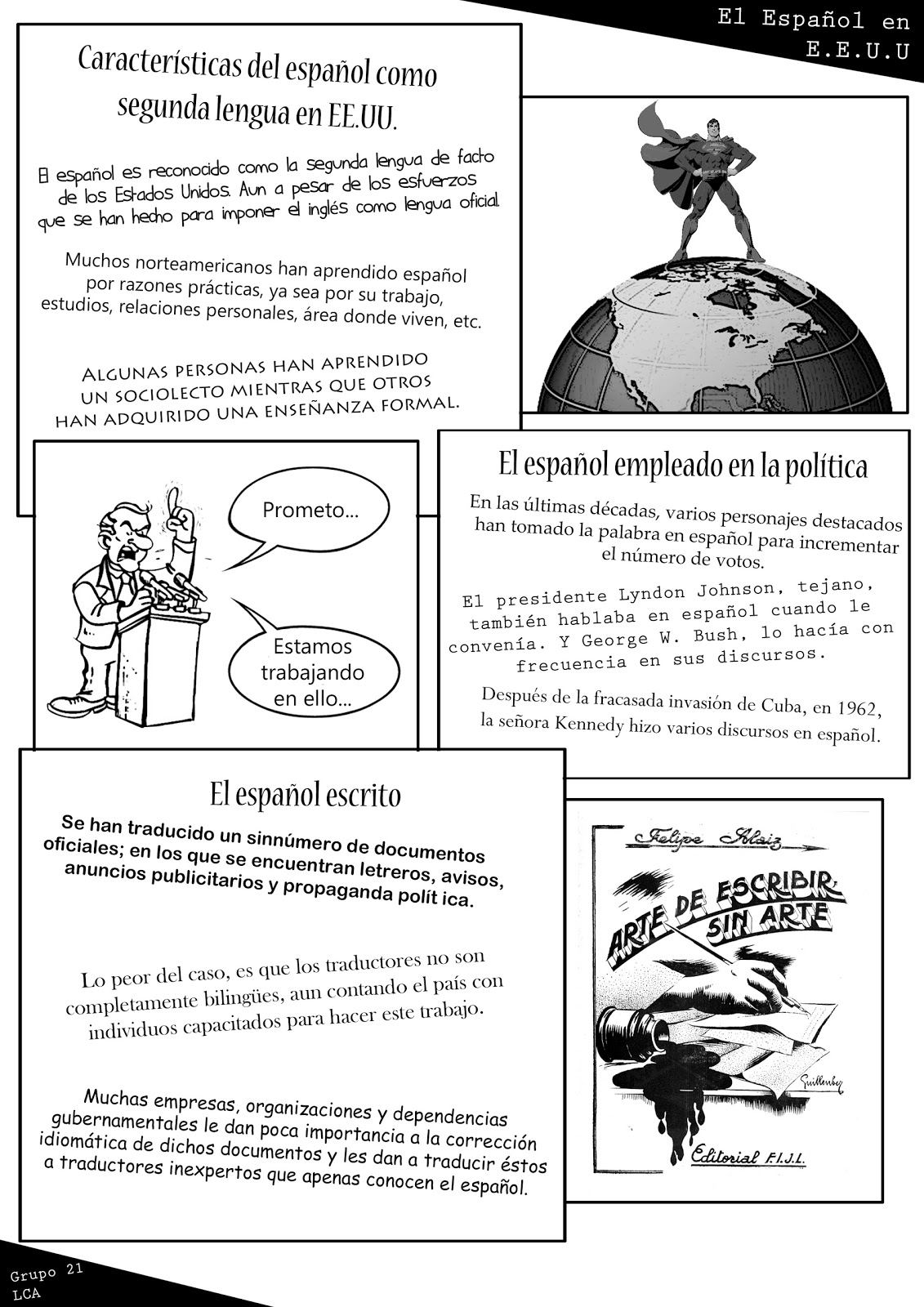 LCA Grupo 21: PRÁCTICA 3: EL ESPAÑOL EN ESTADOS UNIDOS