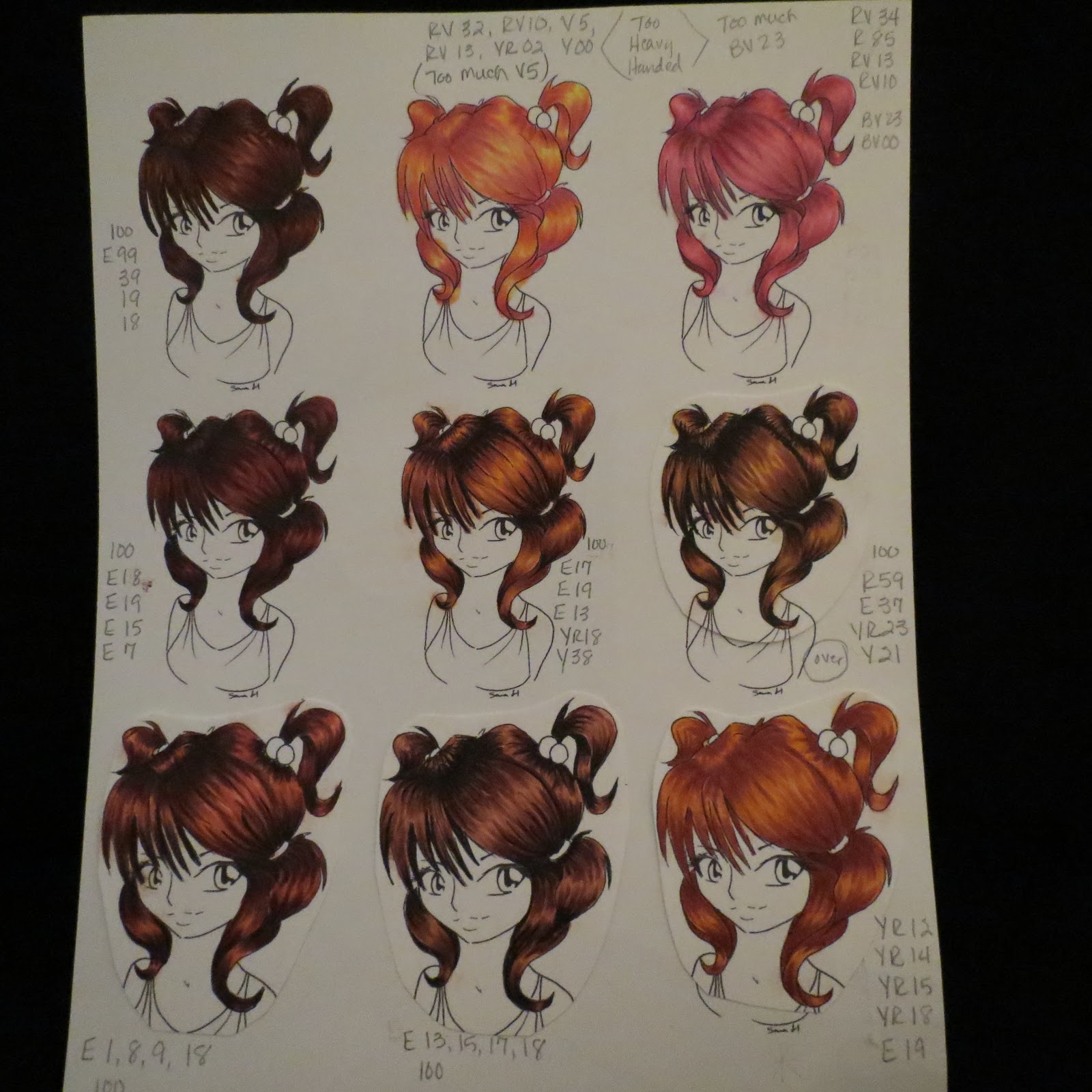 It Is Finished Designs : Learning to color hair!