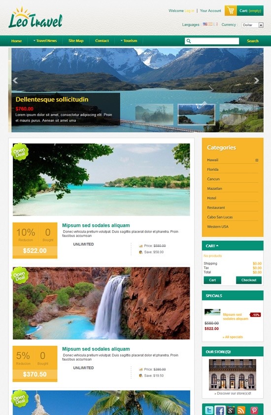 Yupthemes: Leo Travel Prestashop Theme