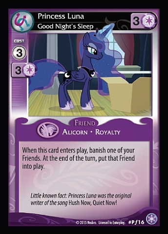 MLP Princess Luna, Good Night's Sleep CCG Cards | MLP Merch