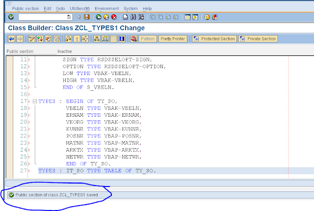 SAP TECH: Global Class : Types