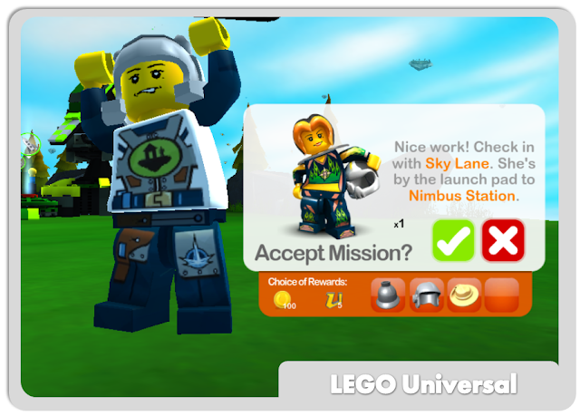 Lego Universal: Mission: Check in with Sky Lane