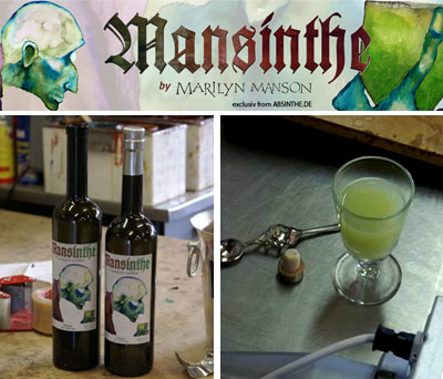 .: CURIOSIDADES DAS CELEBRIDADES: MANSINTHE - ABSINTO DE MARILYN MANSON