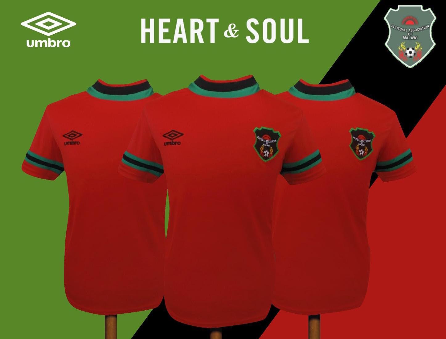 New Umbro Malawi 2014-15 Home and Away Kits - Footy Headlines