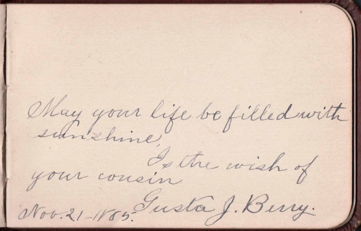 Heirlooms Reunited: 1880s/1890 Autograph Album of Harry Butters Hurd of ...