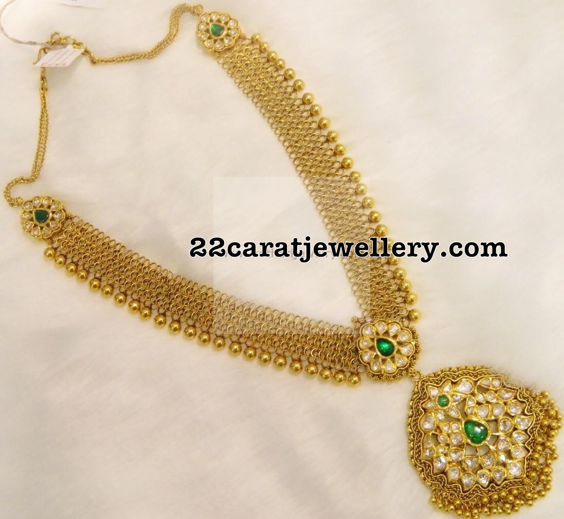 Antique Long Chain worth 4 Lakhs - Jewellery Designs