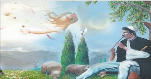 Characters of Albanian mythology.