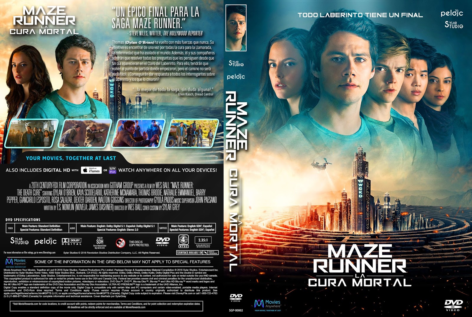 Maze Runner 3 La Cura Mortal DVD audio de cine | Peliculas Y Series DVD ...