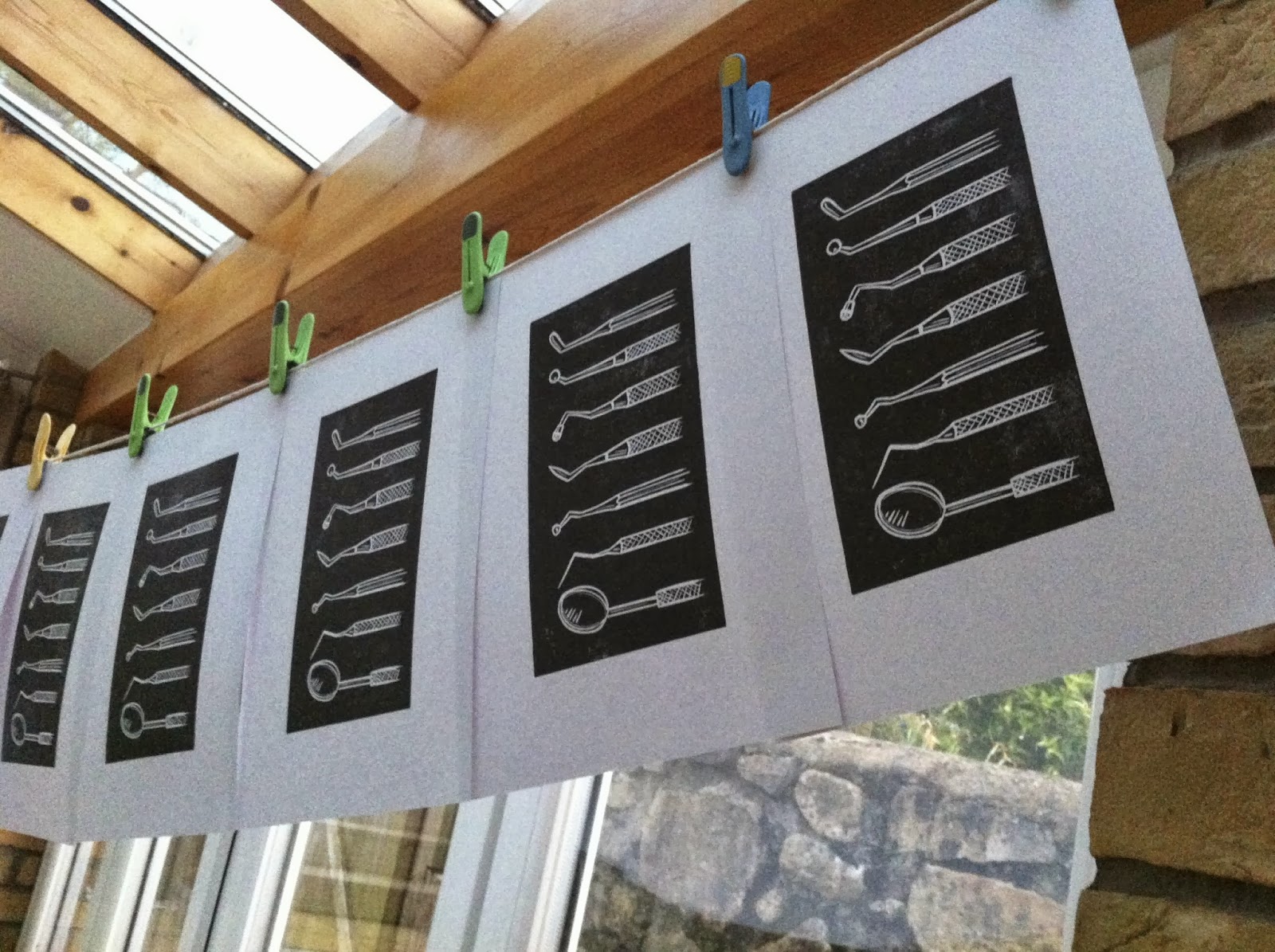 baby brown cow: Dental Lino print- Cons Kit