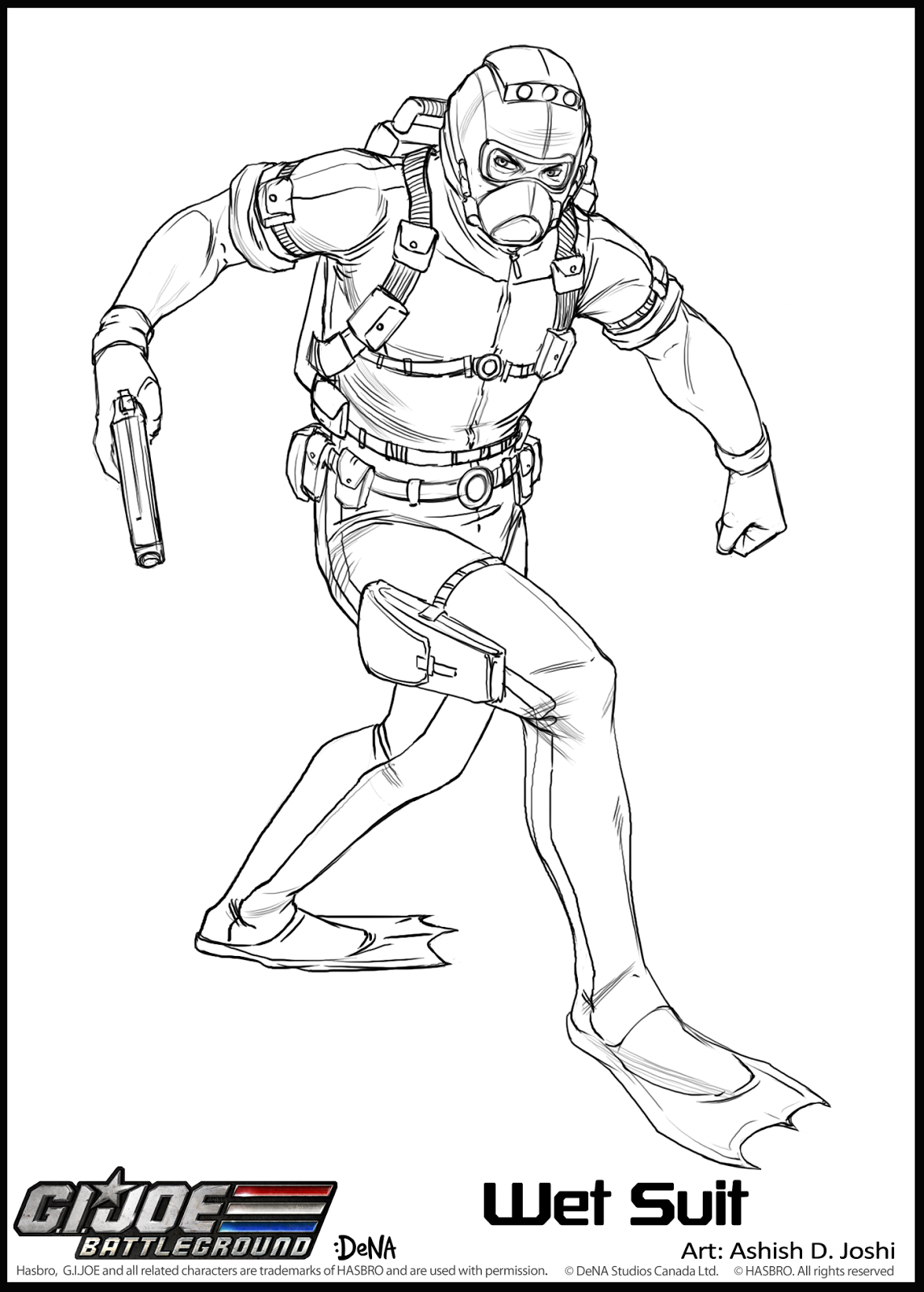 ATOMIC HERMIT: G.I.JOE Battleground line Art