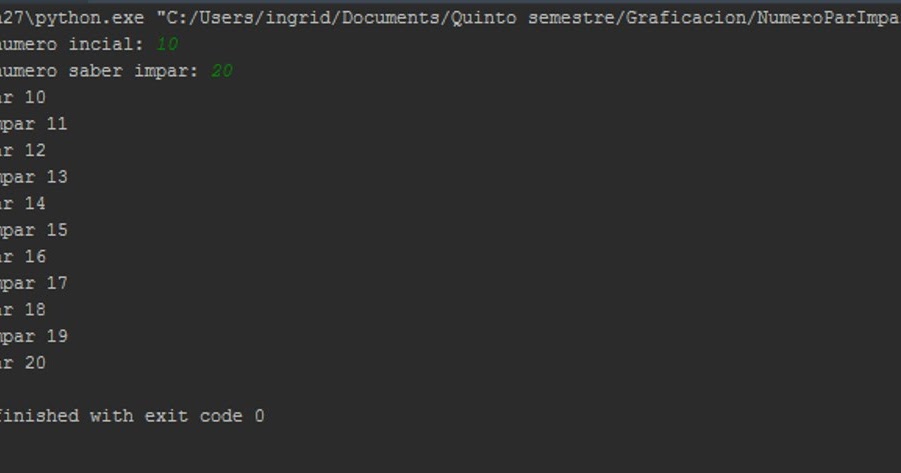 ISC Sauceda Carolina: programa de numeros pares e impares con ciclo for ...