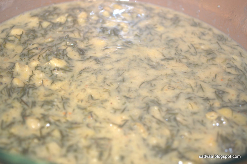 Sattvaa: Greens galore - Sabsige soppu (Dill leaves) kootu