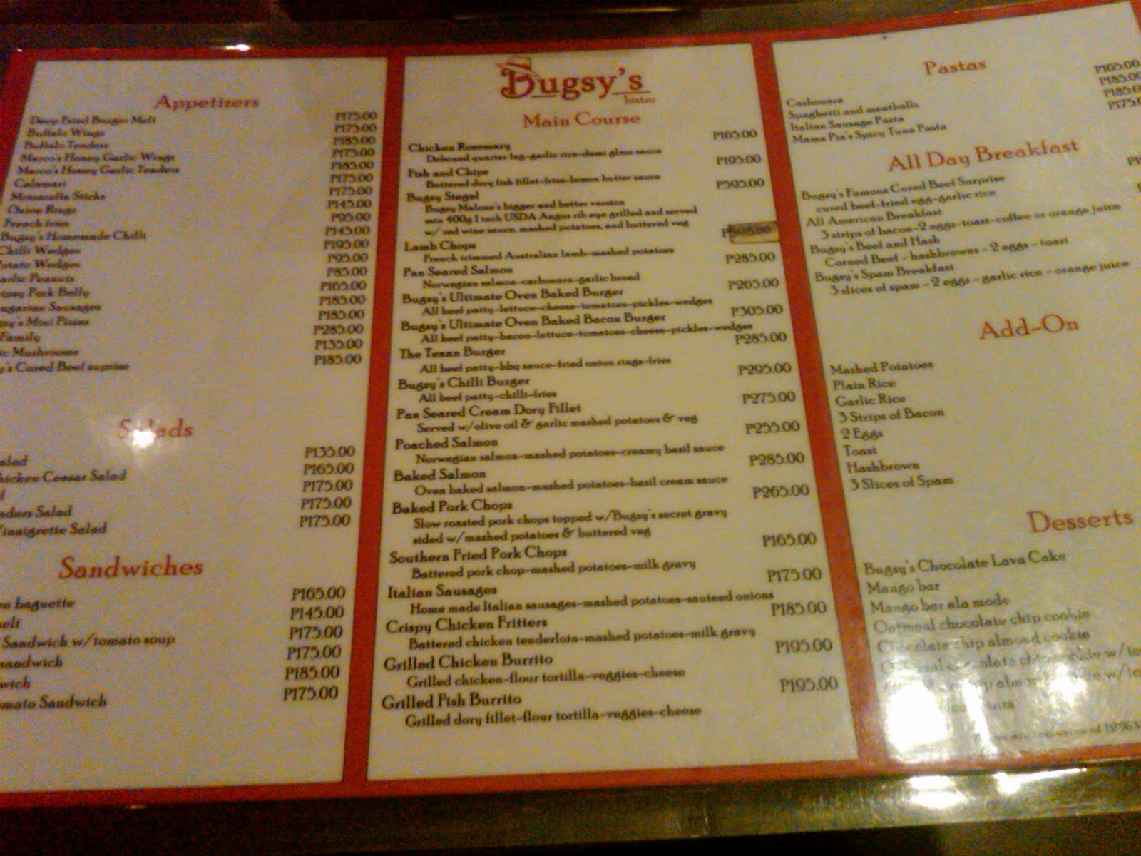 Reserved For Two: Bugsy's Bar and Bistro